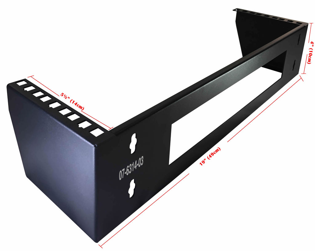 07-6314-03 3U 19" Vertical Wall Mount Network Bracket – AA Electronics