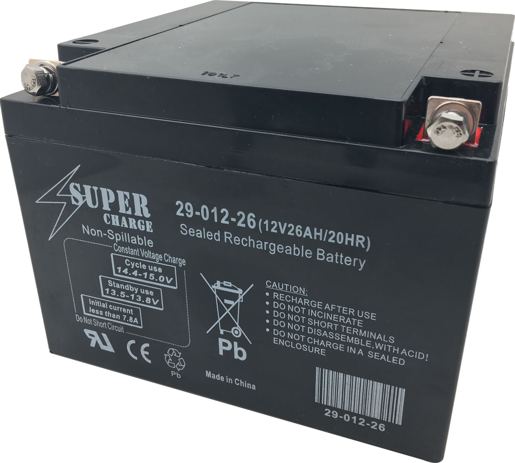 29-012-26 Rechargeable Battery 12V 26AH 20HR – AA Electronics