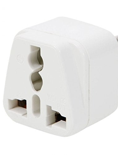 Universal Power Plug Adapter: Round pins with ground – AA Electronics