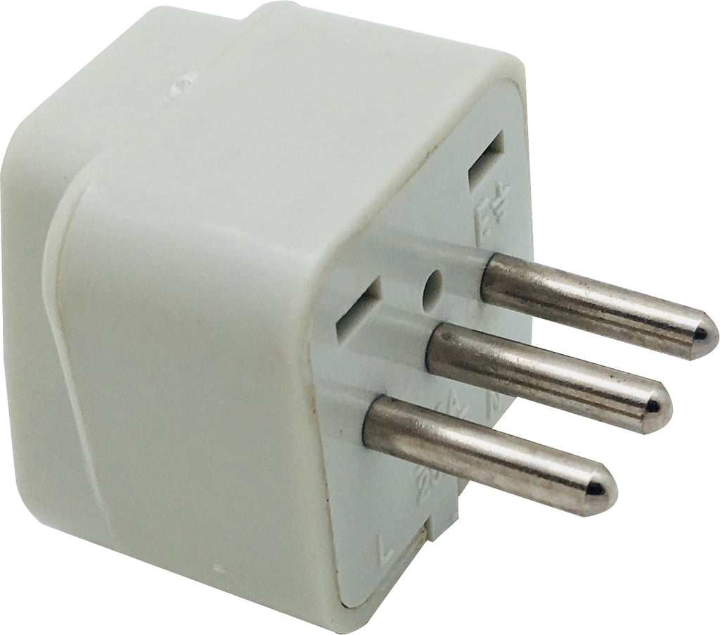 Universal Power Plug Adapter:Round pins with ground – AA Electronics