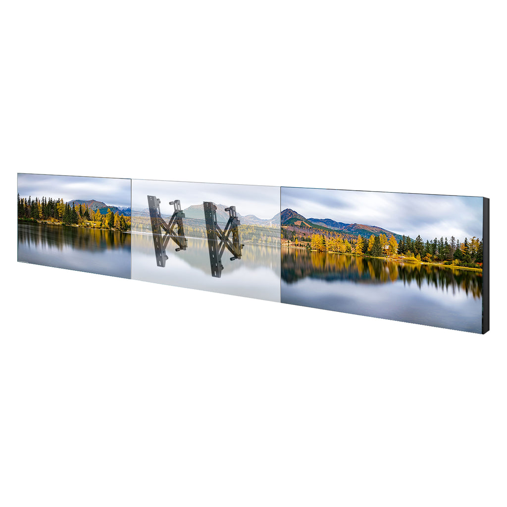 64-1313P 1x3 Video Wall Wall Mount Bracket - Push & Pop Arms – AA ...