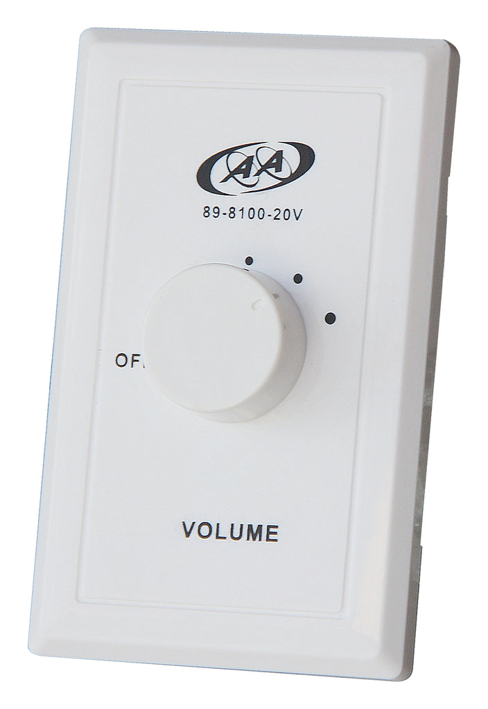 89-8100-20V Line Voltage Speaker Volume Control - 20W – AA Electronics