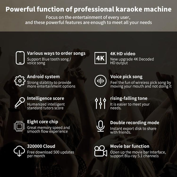 InAndOn 19.5" 3-in-1 4K Touch Screen V5 MAX Karaoke System – AA Electronics