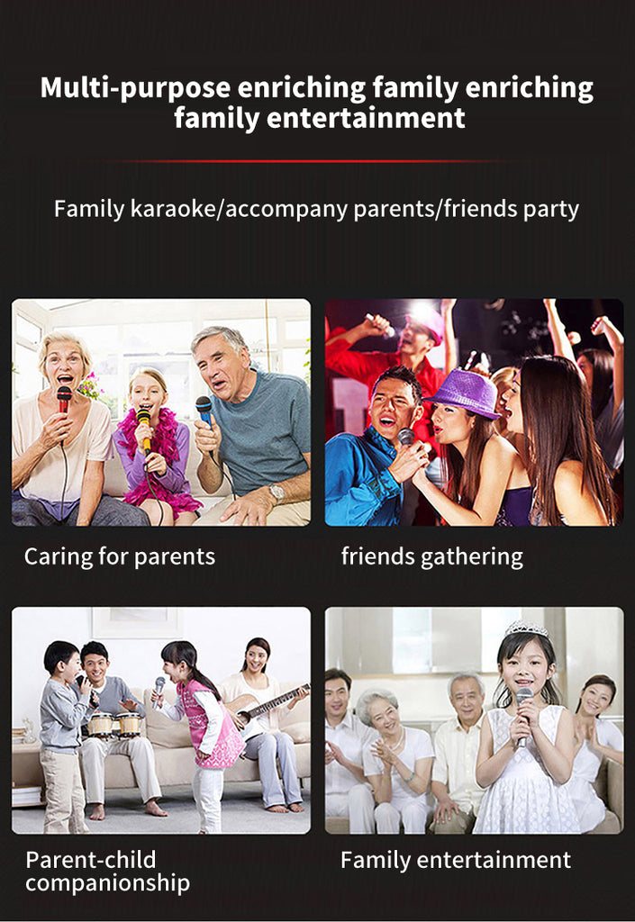 InAndOn 19.5" 3-in-1 4K Touch Screen V5 MAX Karaoke System with 2x10 ...